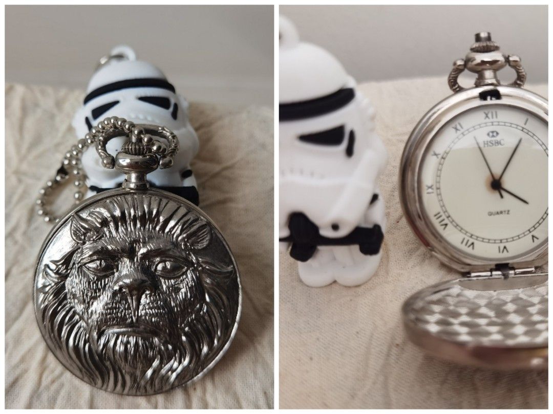 HSBC Lion Pocket Watch, Hobbies & Toys, Collectibles & Memorabilia ...