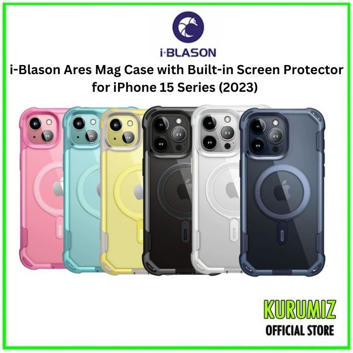 i-Blason Ares Mag Case for iPhone 15 Series (2023) with Built-in Screen ...