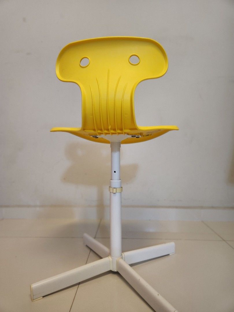 IKEA MOLTE Desk chair, Yellow, Furniture & Home Living, Furniture ...