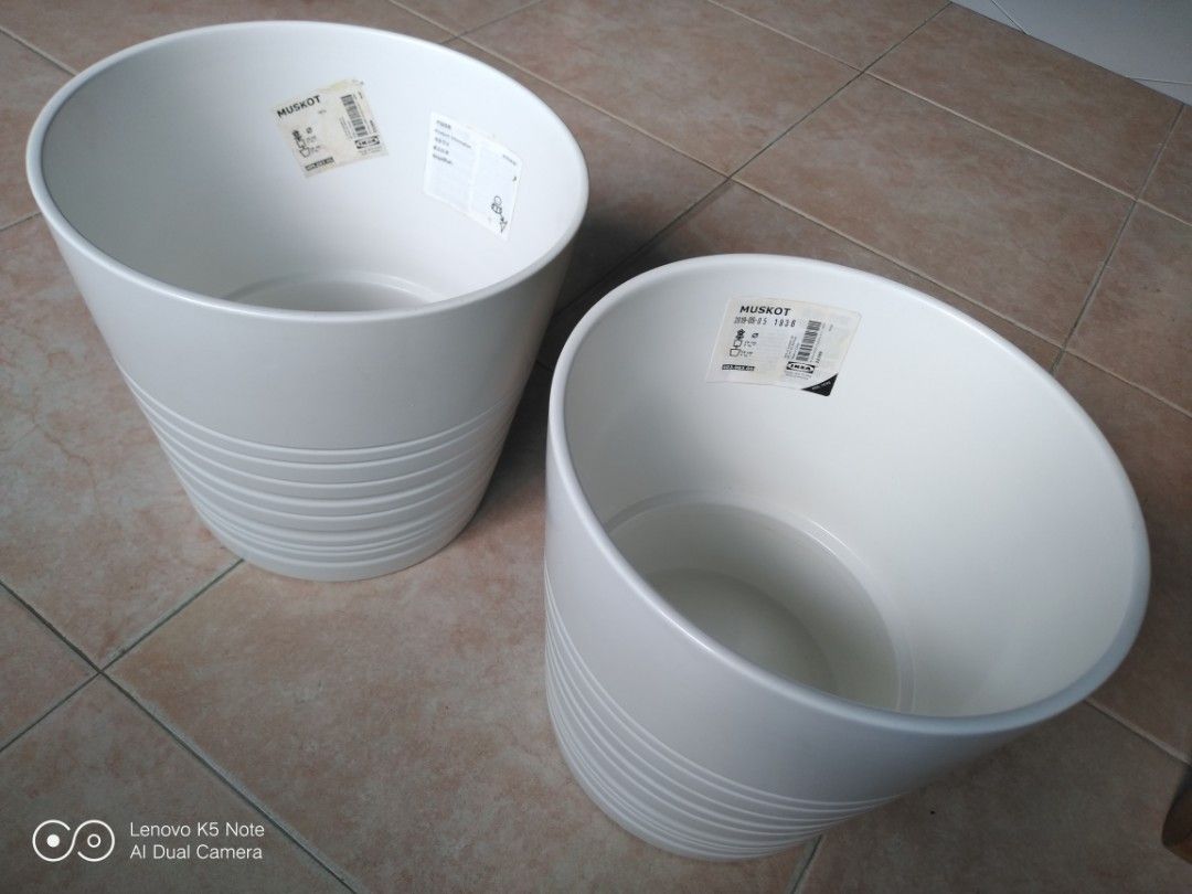 IKEA MUSKOT Dia 23cm Plant Pot, Furniture & Home Living, Gardening ...