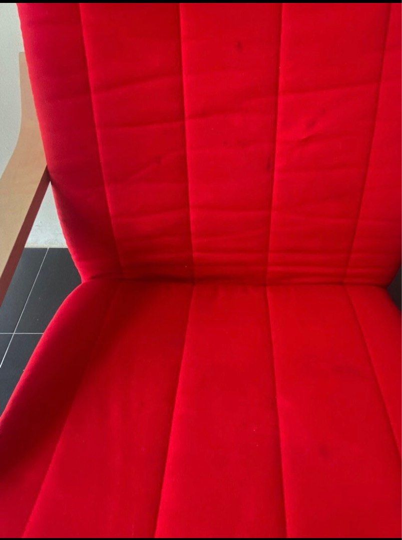 IKEA Poang chair with footrest, Furniture & Home Living, Furniture ...