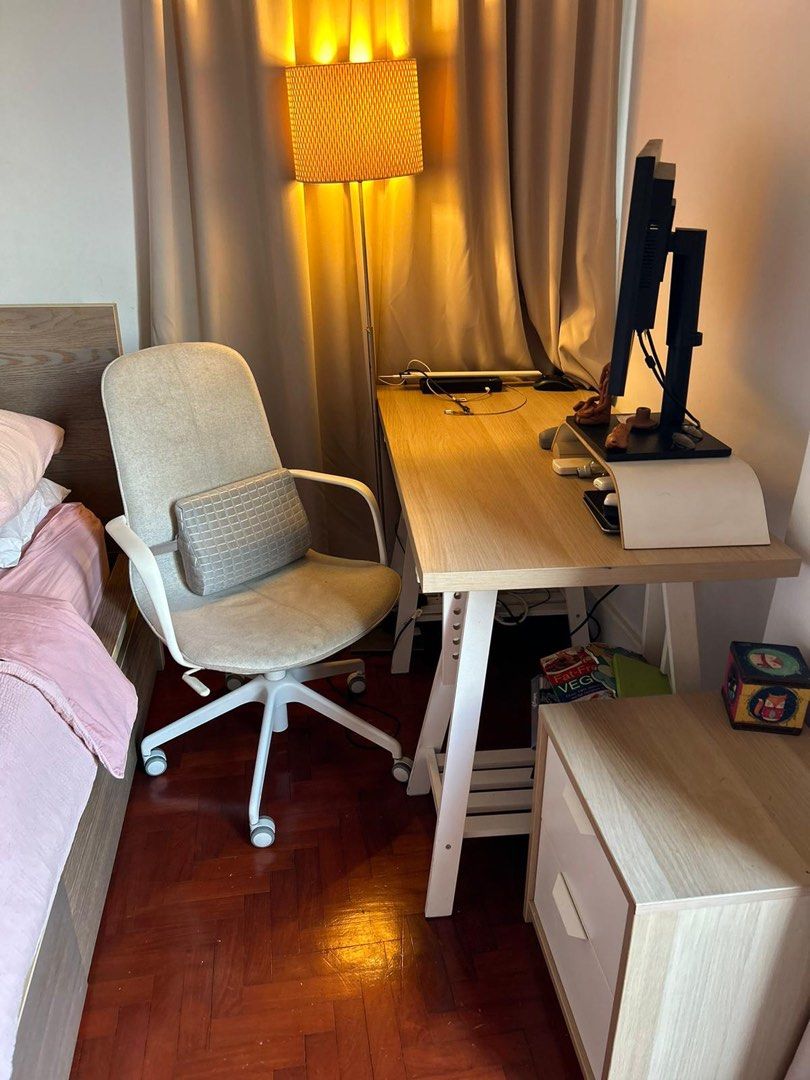 IKEA study/office Table, Furniture & Home Living, Furniture, Tables ...