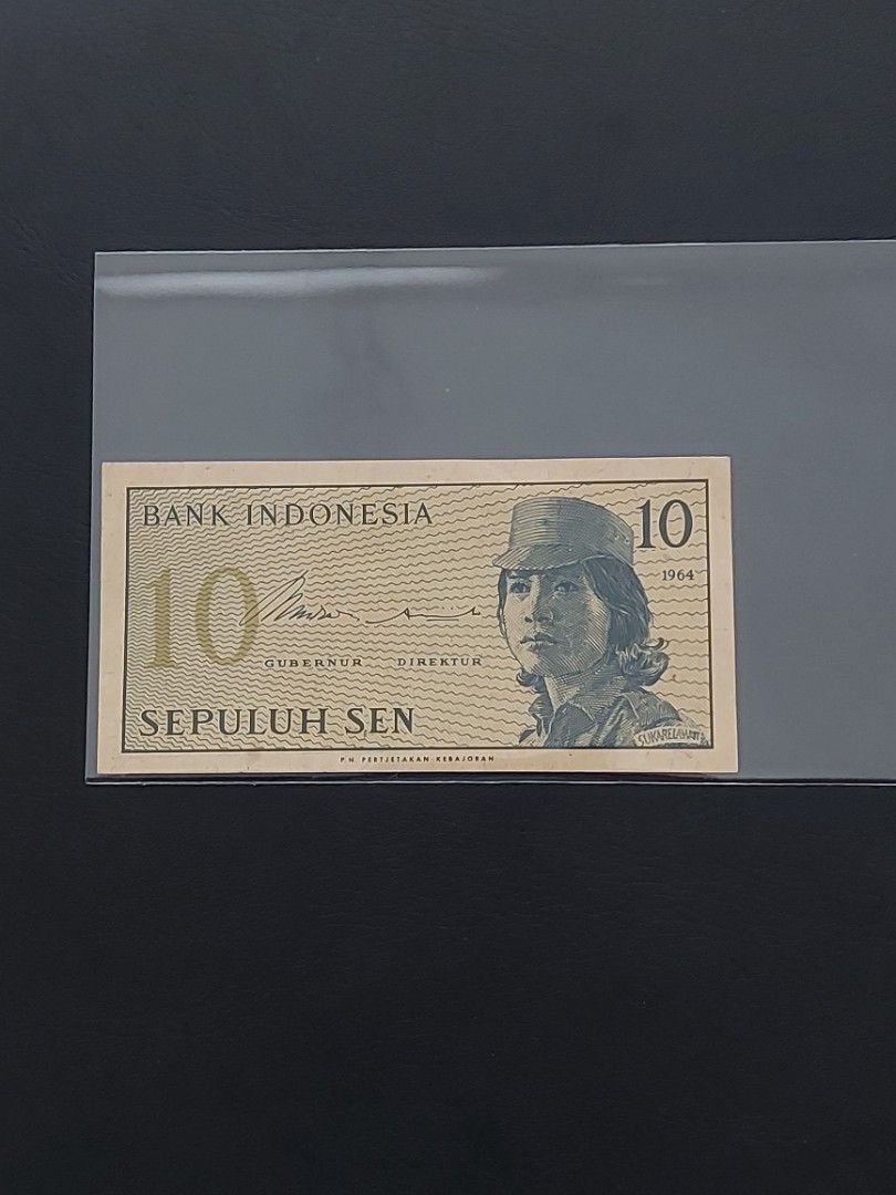 Indonesia Old Bank Note Rare 10 cent Year 1964, Hobbies & Toys ...