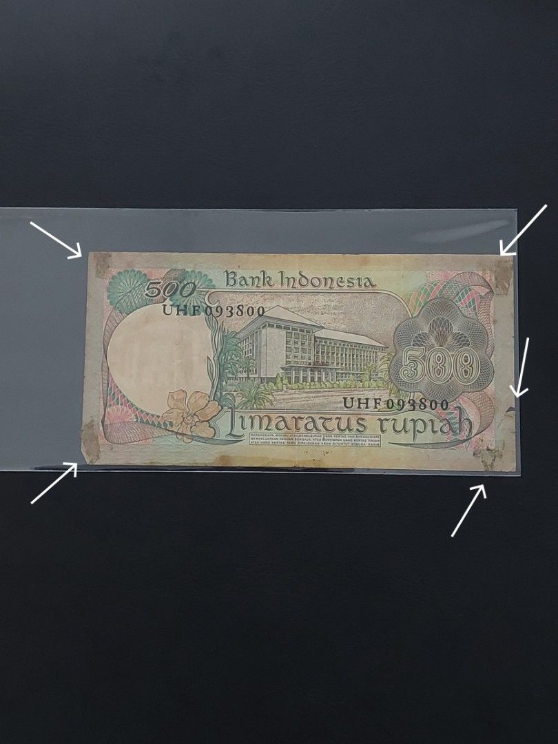 Indonesia Old Bank Note Rare 500 Rupiah Year 1977, Hobbies & Toys ...