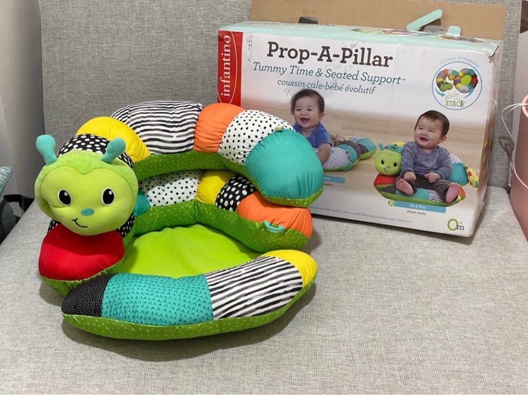 Infantino Prop-A-Pillar Tummy Time & Seated Support / Baby Seat, Babies ...