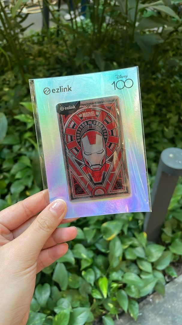 Iron man Ironman EZ-Link Card Ez Link Marvel Disney Disney 100, Hobbies ...
