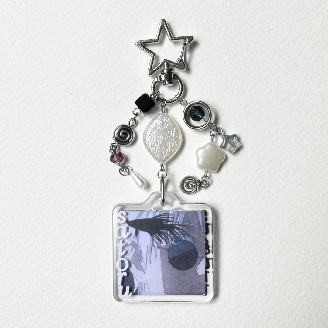 jjk satosugu beaded keychain, Hobbies & Toys, Stationery & Craft ...