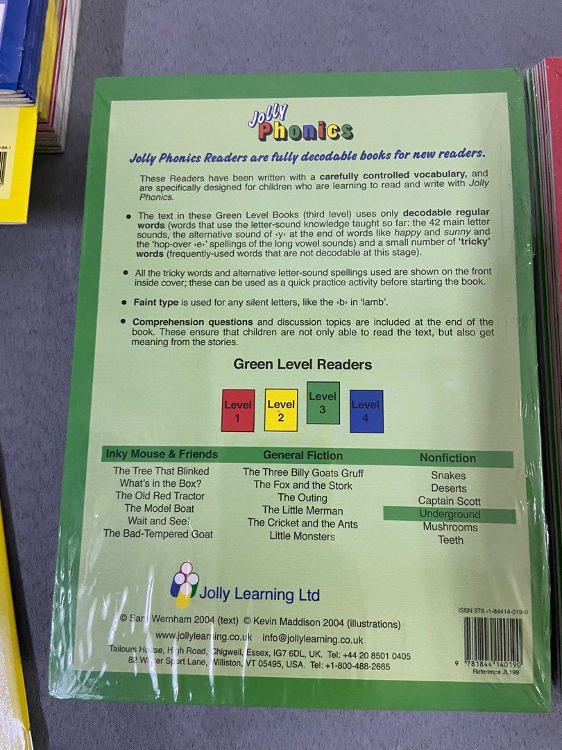 Jolly Phonics Readers Level 1 to 4 (complete set), Hobbies & Toys ...