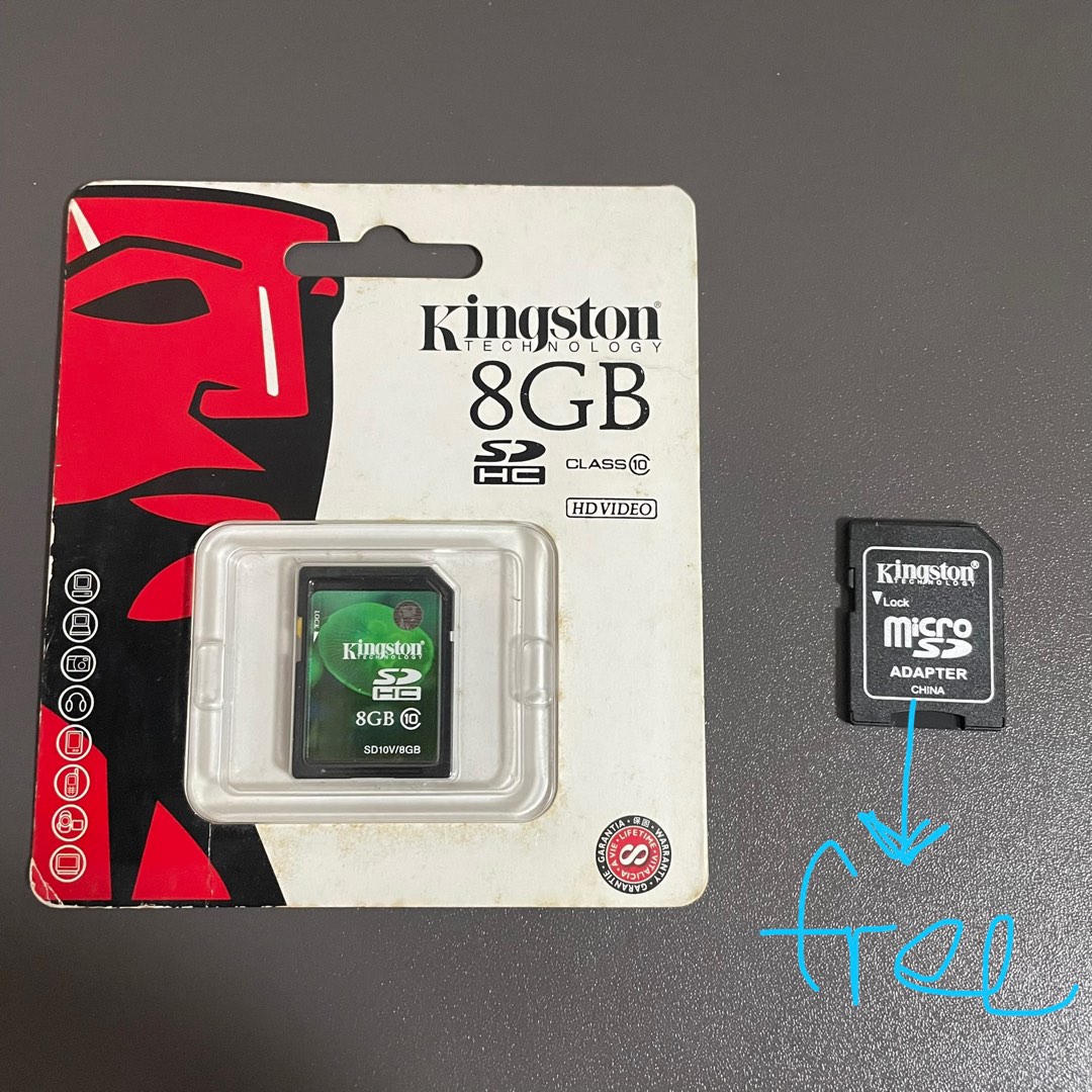 Kingston 8gb SD card + freebie, Mobile Phones & Gadgets, Mobile ...
