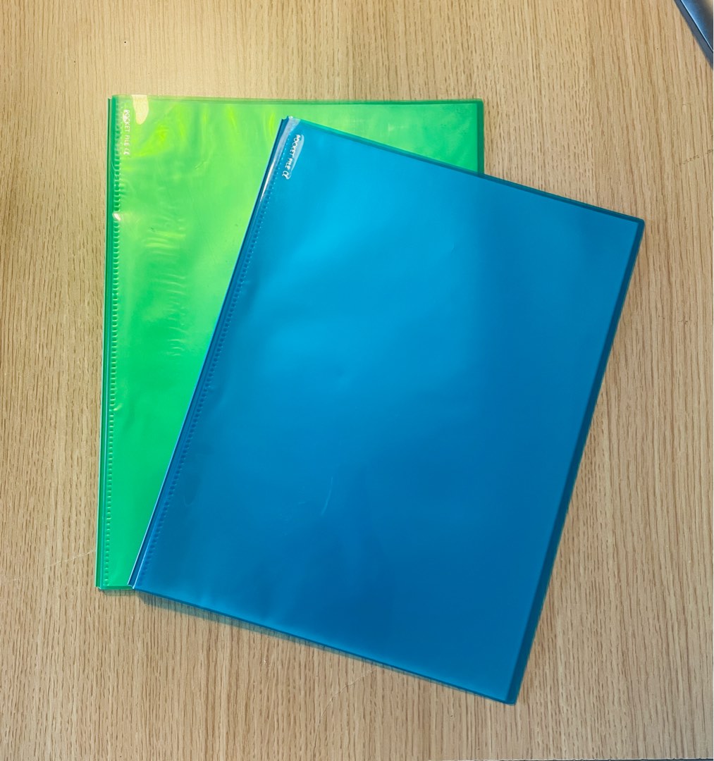 Kokuyo 12 Pocket Clear Book, 興趣及遊戲, 手作＆自家設計, 文具 - Carousell