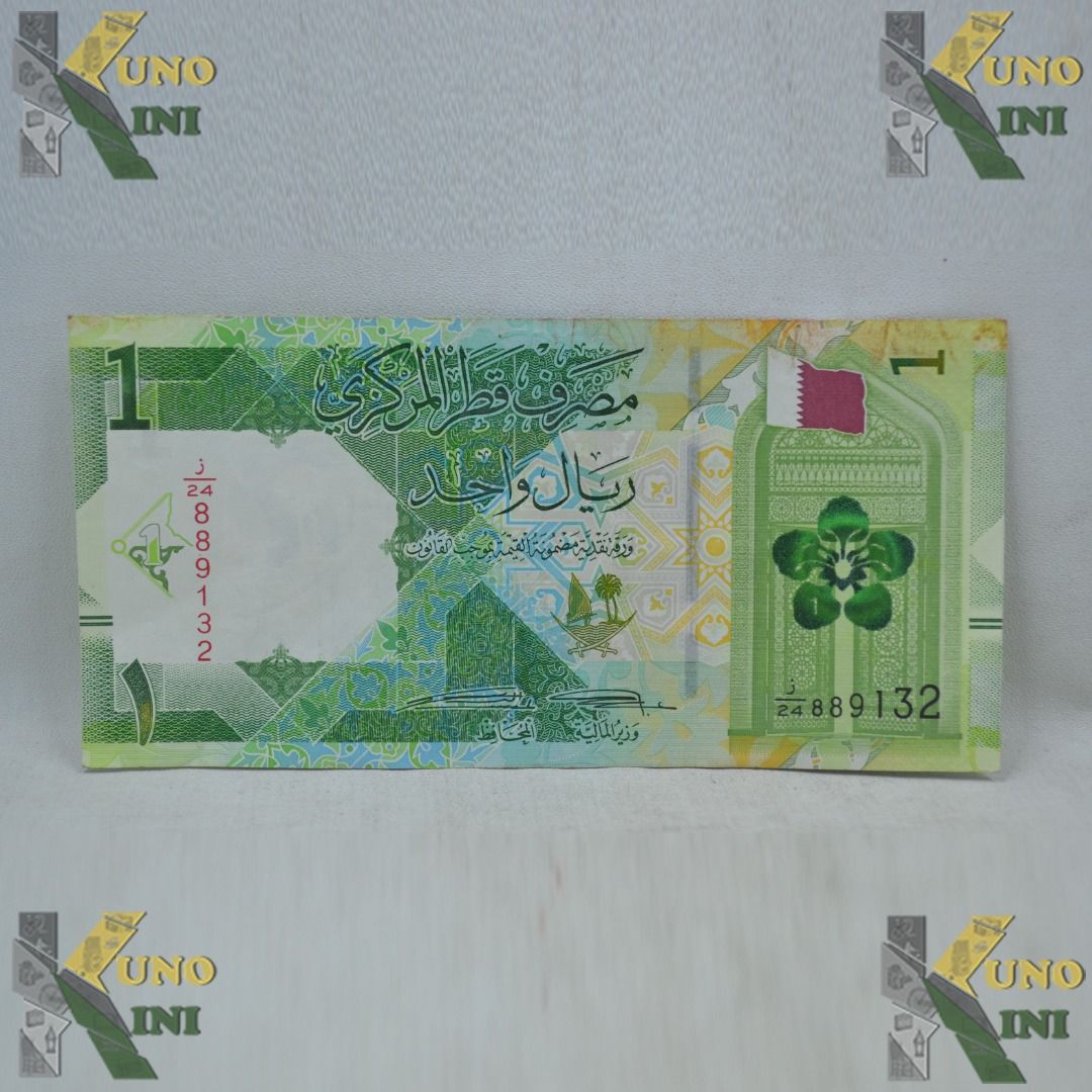 KOLEKSI REAL UANG KERTAS ONE RIYAL - QATAR, 2020, Antik, Pajangan di ...