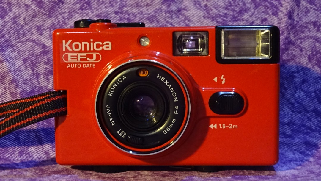 Konica C35 EFJ Film Camera Red with Konica Hexanon Lens 36mm f4 ...
