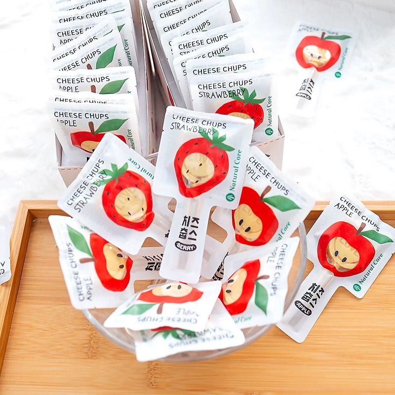 Korean Natural Core Cheese Chups / 16g / Dog Treats / Lollipop / Apple ...
