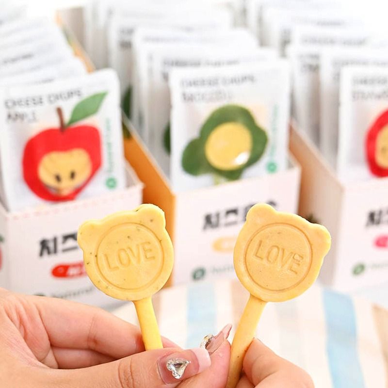 Korean Natural Core Cheese Chups / 16g / Dog Treats / Lollipop / Apple ...