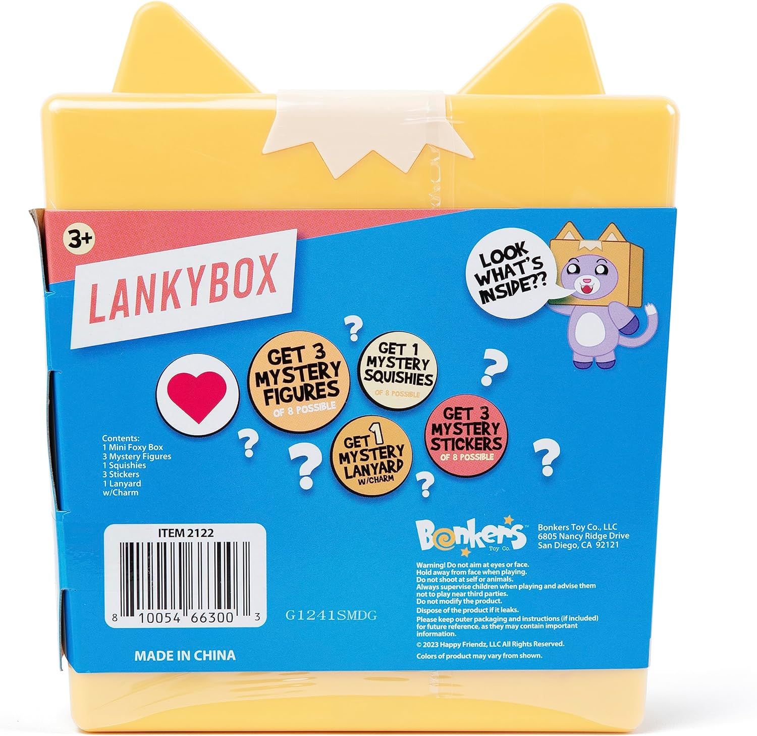 LankyBox Mini Foxy Mystery Box Foxy Mystery Box with 9 Exciting Toys to ...