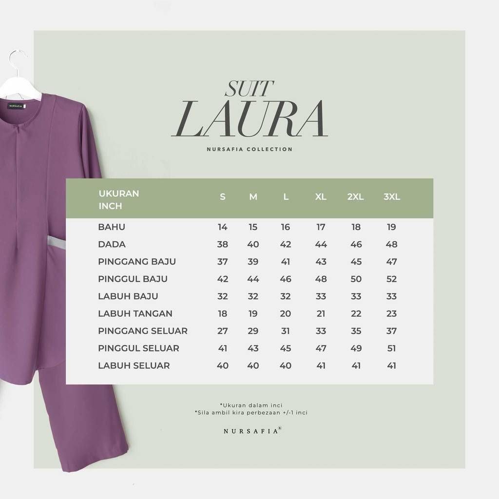 Laura Suit, Women's Fashion, Muslimah Fashion, Baju Kurung & sets on ...