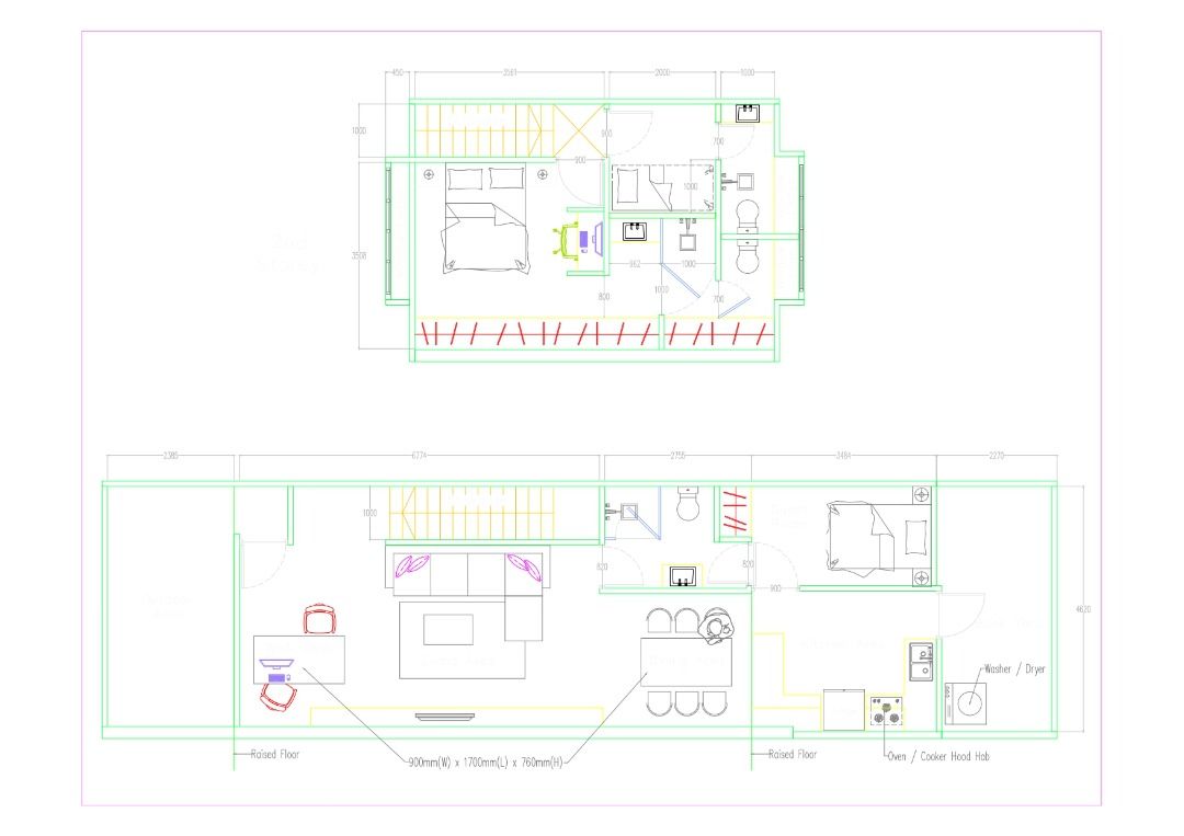 Layout, Floor, Elevation, Electrical, Ceiling Plan for Residential ...