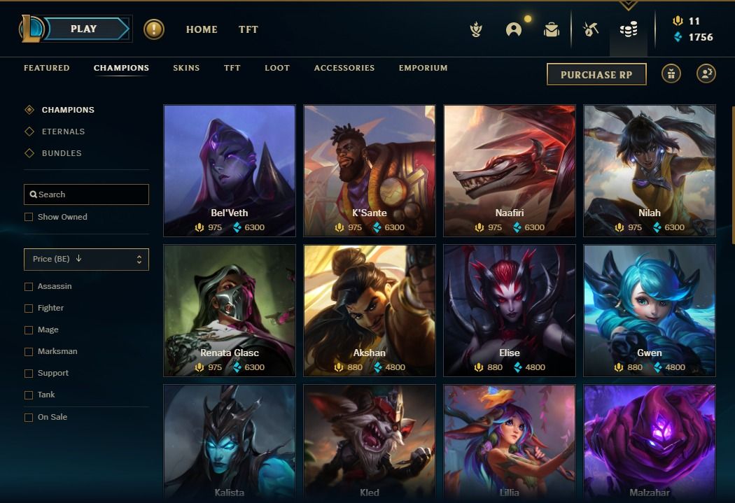 League of Legends Hand Leveled Account Unranked High Prestige Skins ...