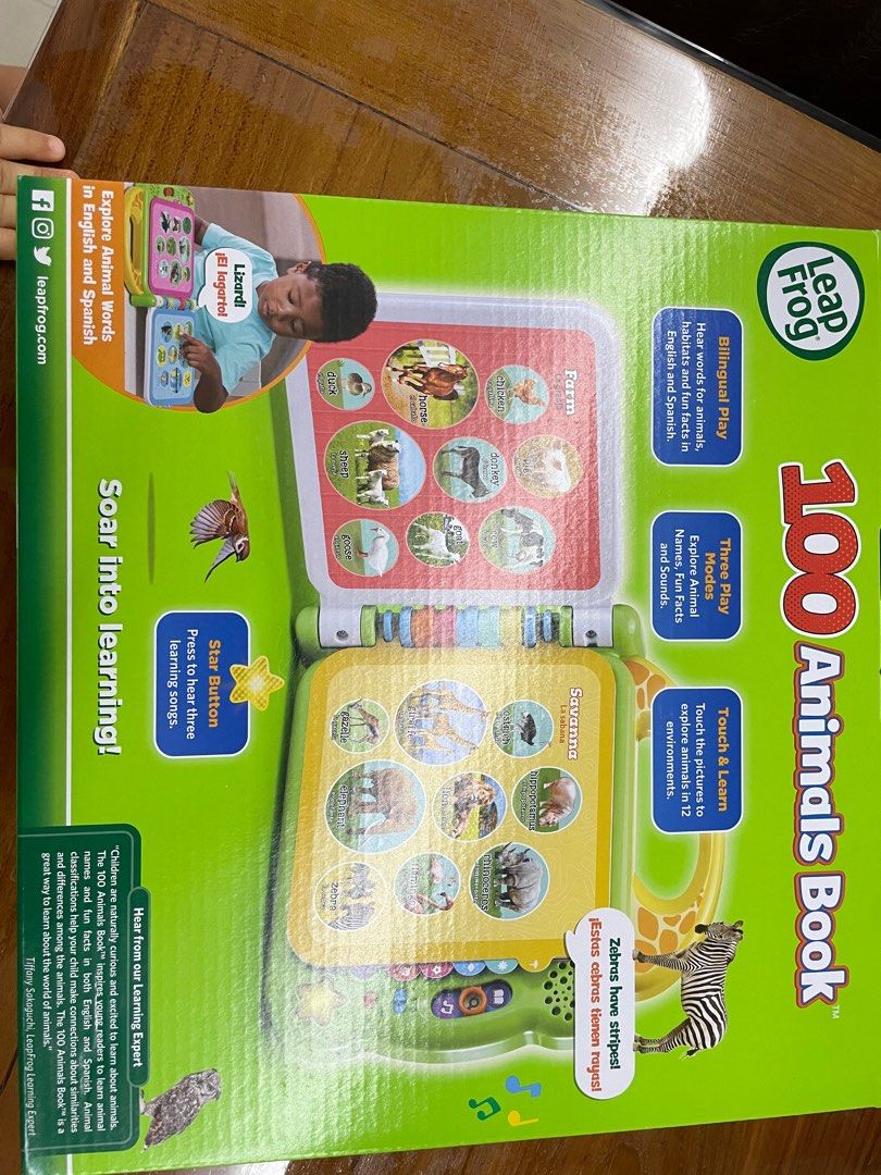 Leap Frog 100 animals name, Babies & Kids, Infant Playtime on Carousell