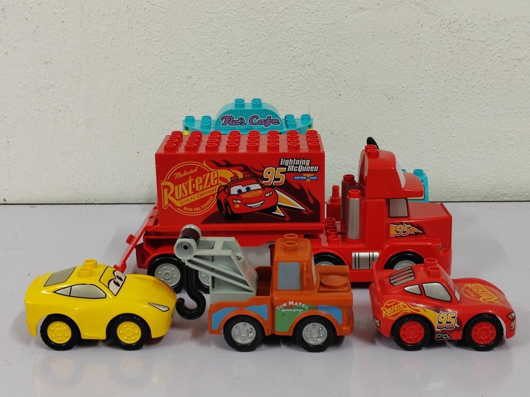 Lego duplo 10846 Pixal Cars Flo's Cafe Mcqueen Cruz Ramirez and Mark ...
