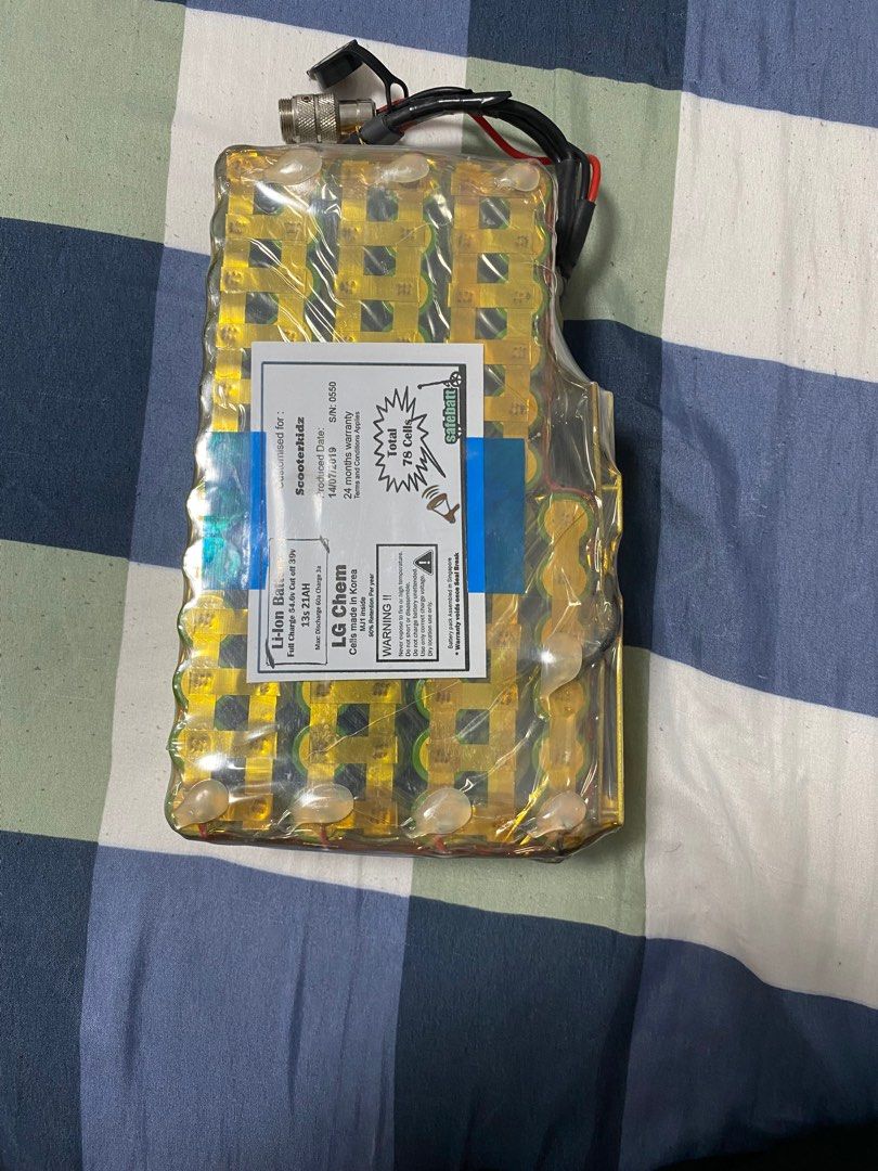 Lg cell 48v21ah batt, Sports Equipment, PMDs, E-Scooters & E-Bikes, E ...
