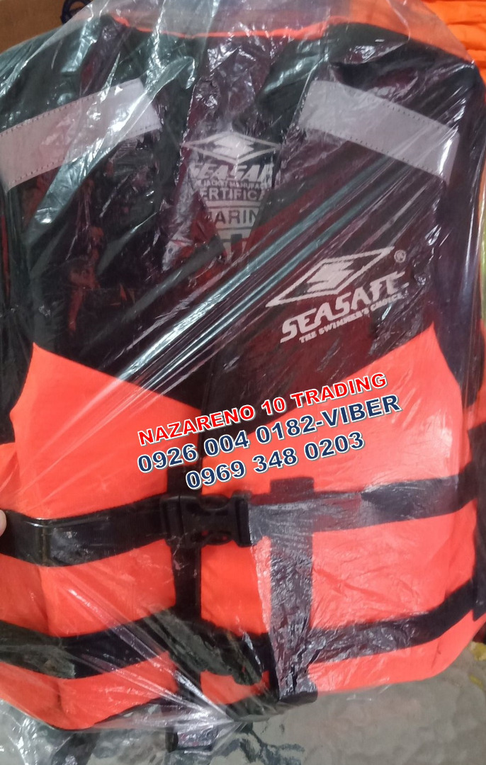 LIFE VEST SEA SAFE FOR ADULT ORANGE, Sports Equipment, Other Sports ...