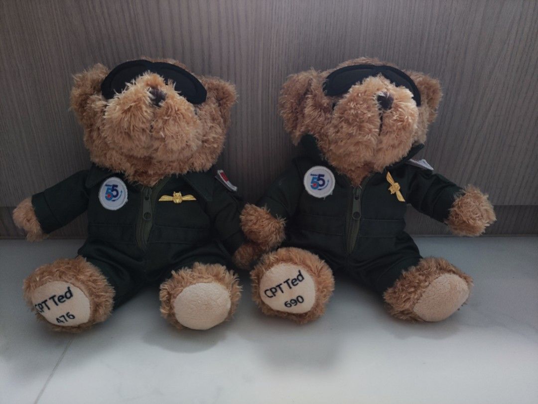 *LIMITED EDITION RSAF 55* CPT TED BEAR, Hobbies & Toys, Memorabilia & Collectibles, Fan ...