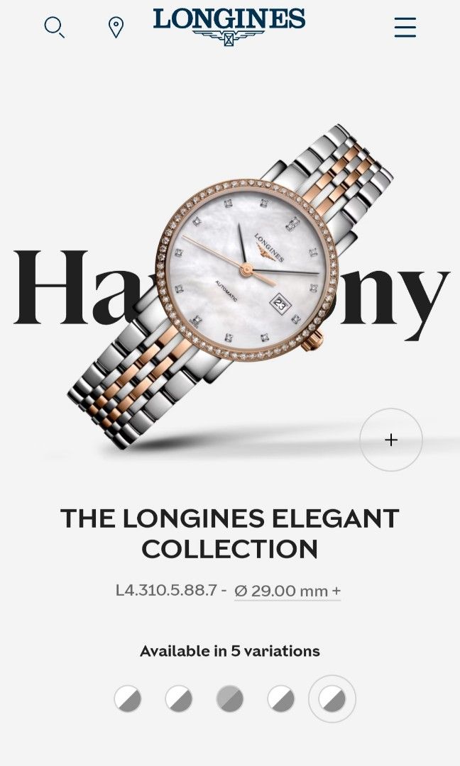 authentic longines watch, with 12 diamond, Luxury, Watches on Carousell