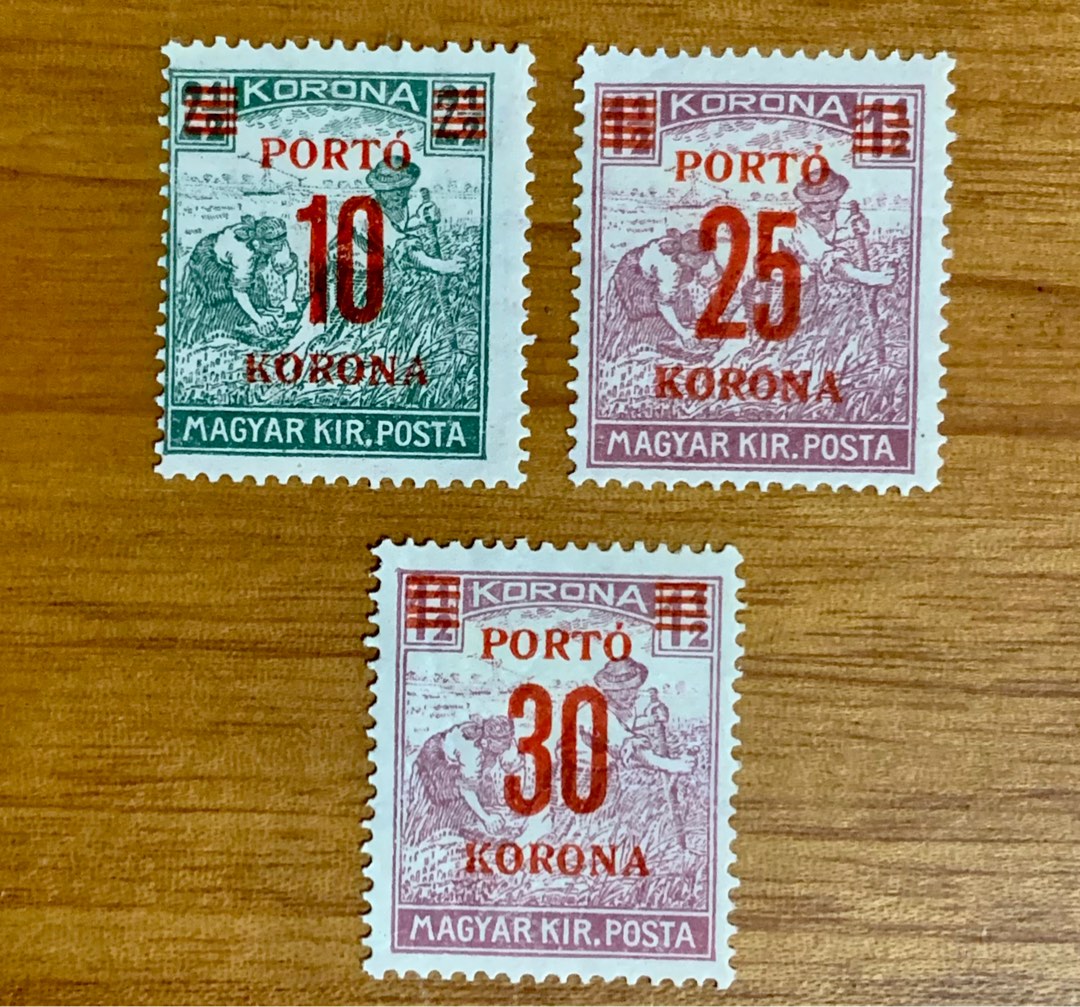 Magyar Posta stamps overprint big denominations, Hobbies & Toys ...