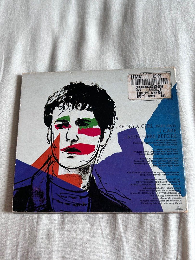 Mansun Being A Girl EP, Hobbies & Toys, Music & Media, CDs & DVDs on ...