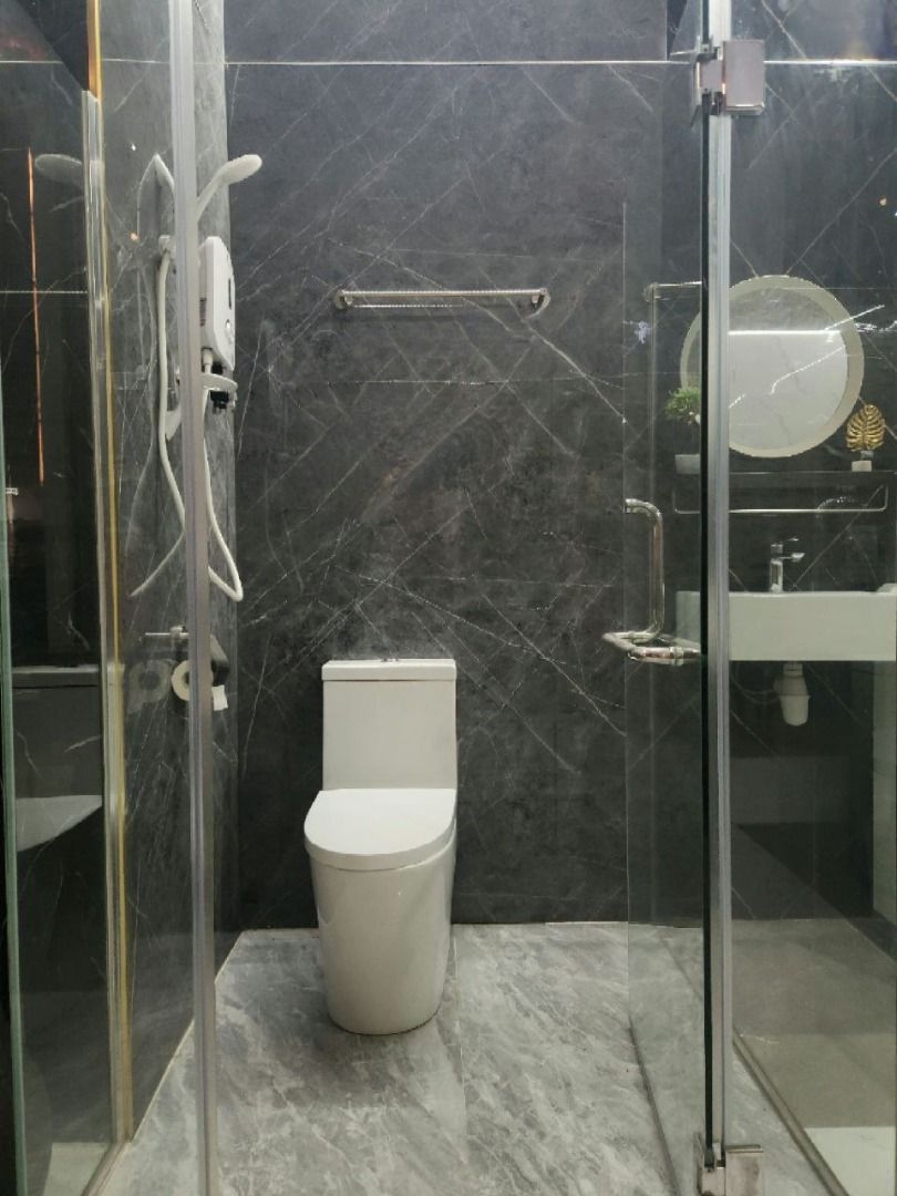 Marble Wall Panel + Floor Tile Overlay Combo, Furniture & Home Living ...