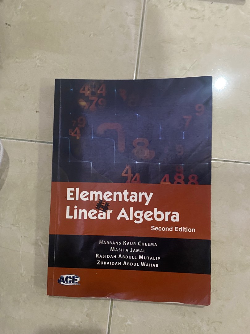 MAT263 ELEMENTARY LINEAR ALGEBRA, Hobbies & Toys, Books & Magazines ...