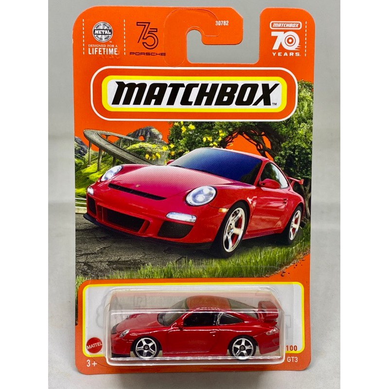 MBX Matchbox PORSCHE 911 GT3 Red 75th Racing Sports 70 th 64 Diecast ...