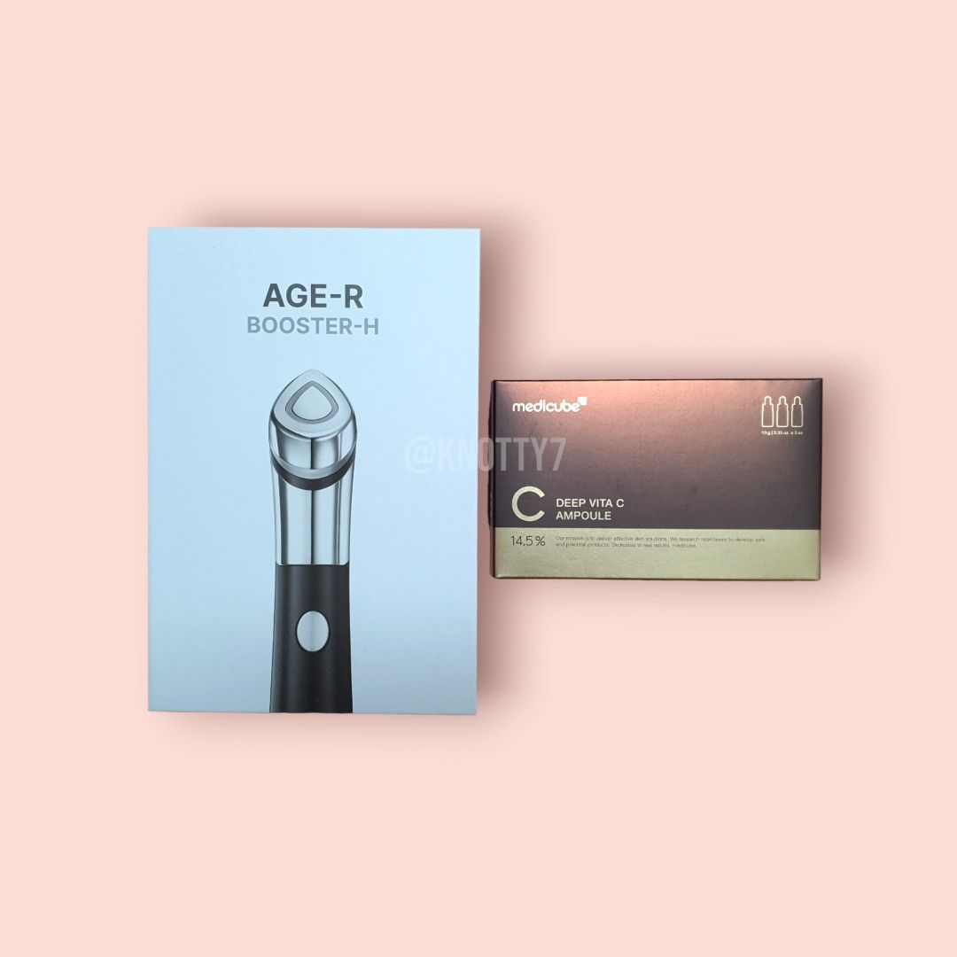 MEDICUBE Age R Booster H Triple Deep Erasing Cream Deep Vita C Ampoule ...