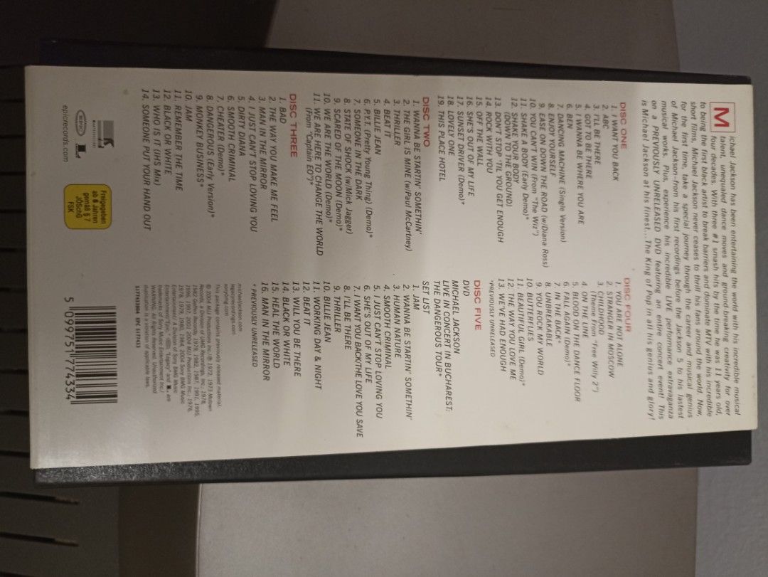 Michael Jackson Collection List, Hobbies & Toys, Music & Media, CDs ...