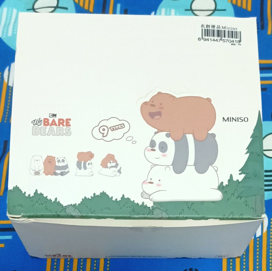 Miniso We Bare Bear Blind Box (Full Case of 9 Figure), Hobbies & Toys ...