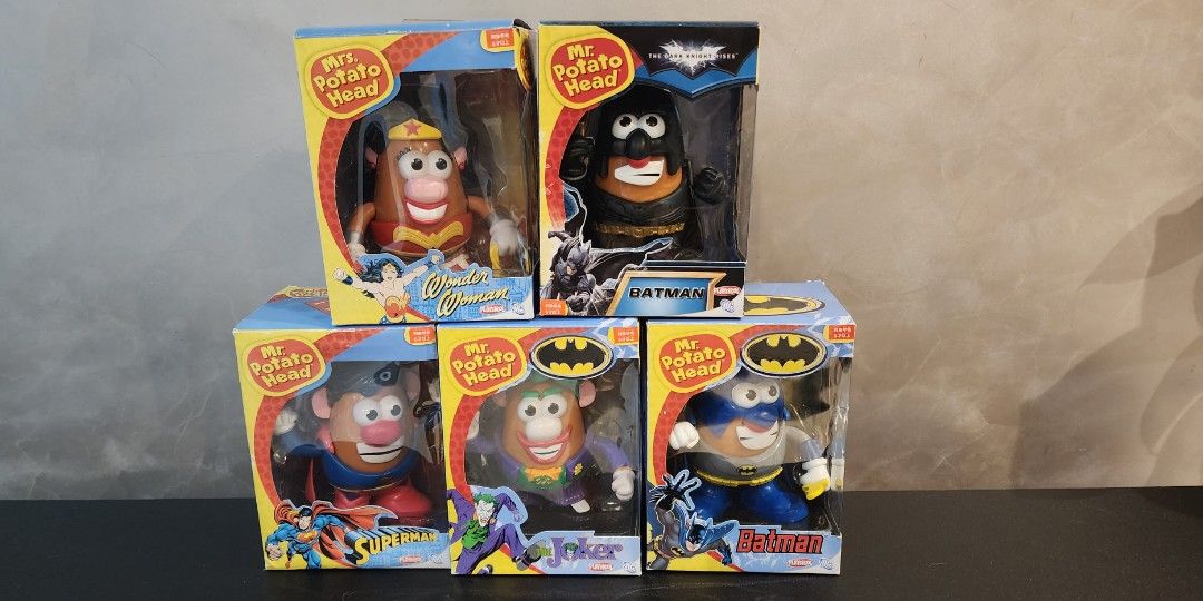 Mr Potato Head - Batman (Black & Blue), Superman, Joker & Wonder Woman ...