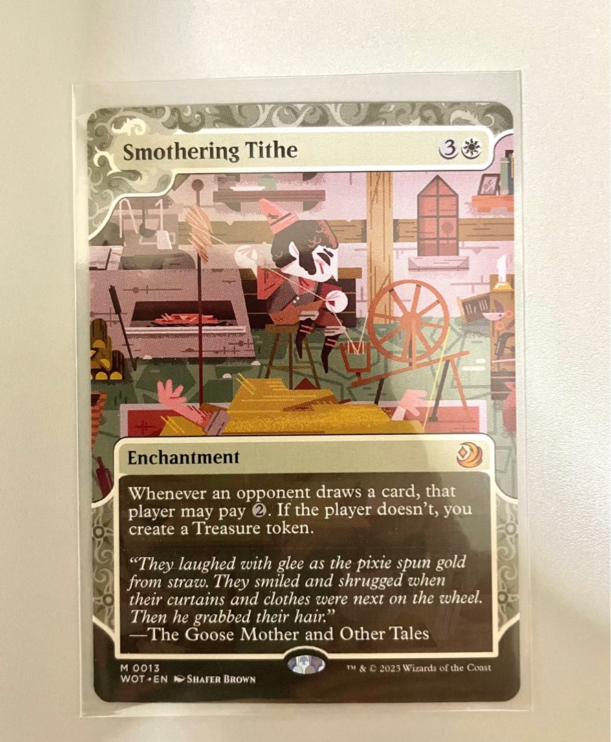 MTG Smothering Tithe Enchanting Tales Art, Hobbies & Toys, Toys & Games ...