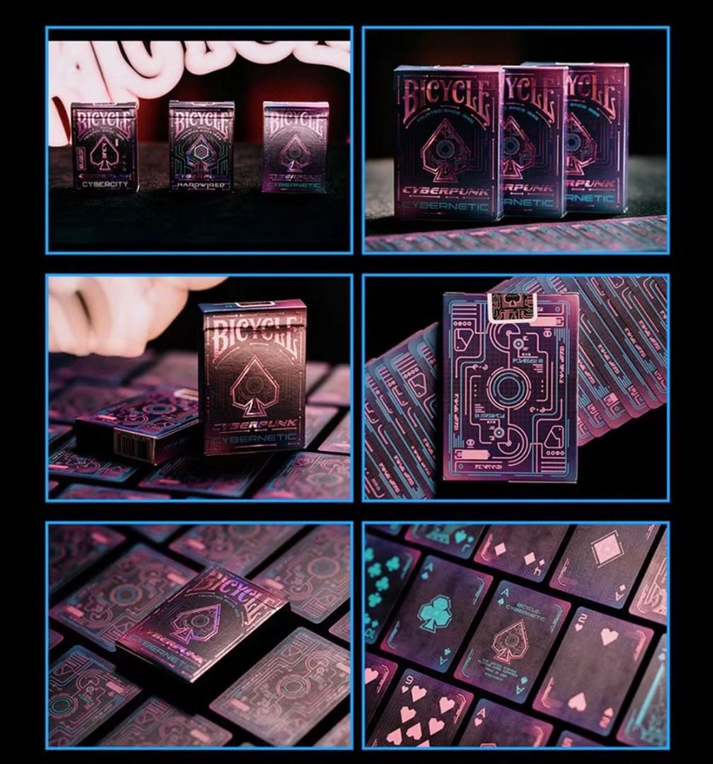Murphy's Magic - Bicycle Cyberpunk V3 Cybernetic Playing Cards, USPCC 2022, sci-fi, high-tech ...