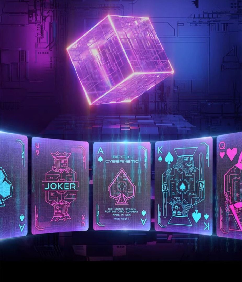 Murphy's Magic - Bicycle Cyberpunk V3 Cybernetic Playing Cards, USPCC 2022, sci-fi, high-tech ...