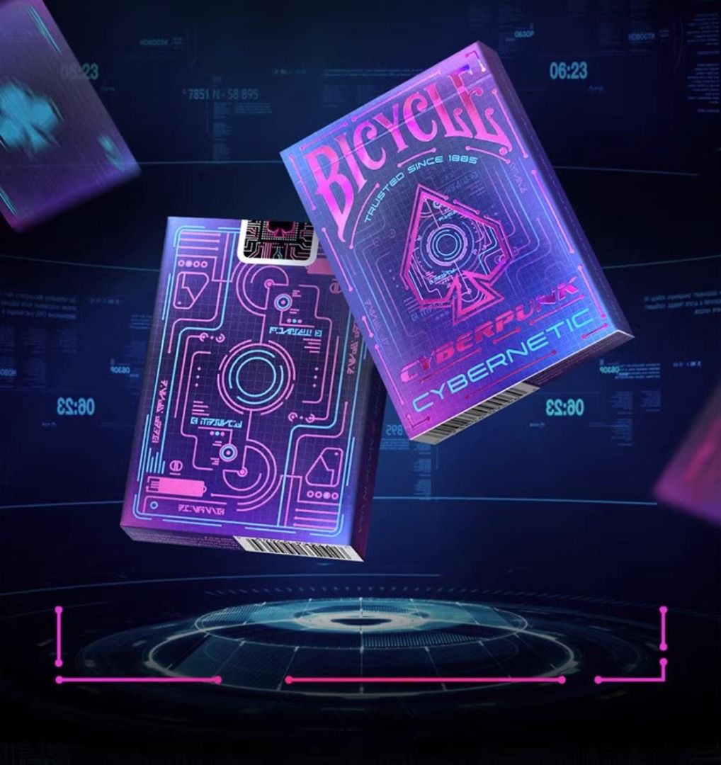 Murphy's Magic - Bicycle Cyberpunk V3 Cybernetic Playing Cards, USPCC 2022, sci-fi, high-tech ...