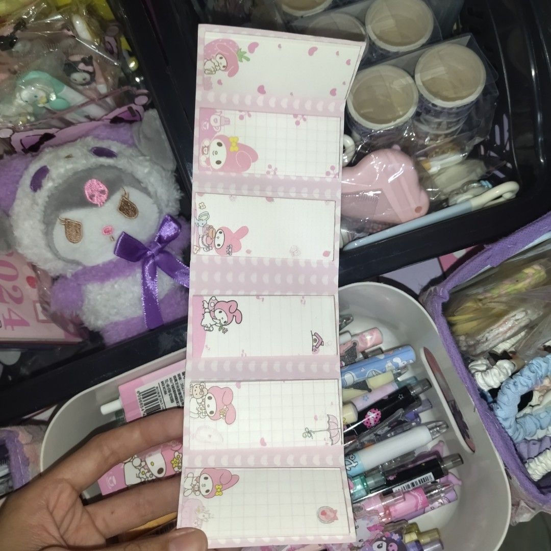 My Melody Foldable Sticky Notes, Hobbies & Toys, Stationary & Craft ...