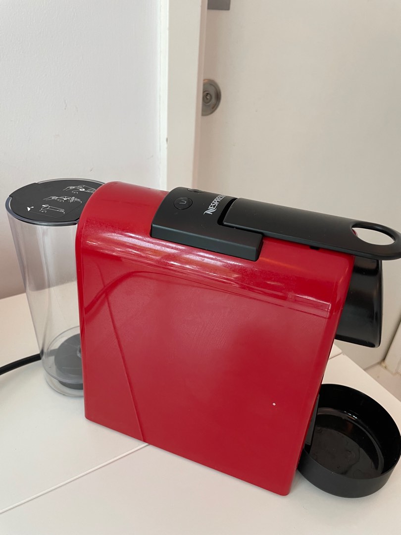 Nespresso Essenza Mini Coffee Machine, Red, TV & Home Appliances ...