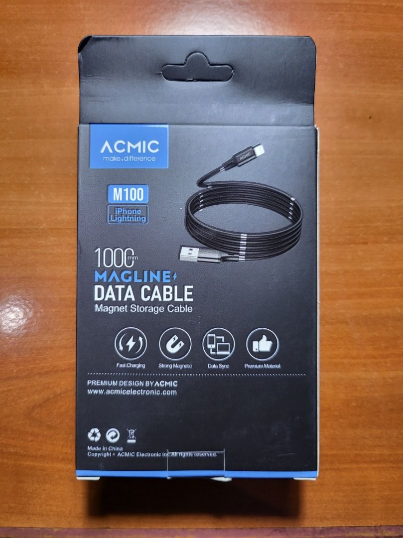 [NEW] Acmic MAGLINE M100 Magnetic Kabel Data Charger Fast Charging ...