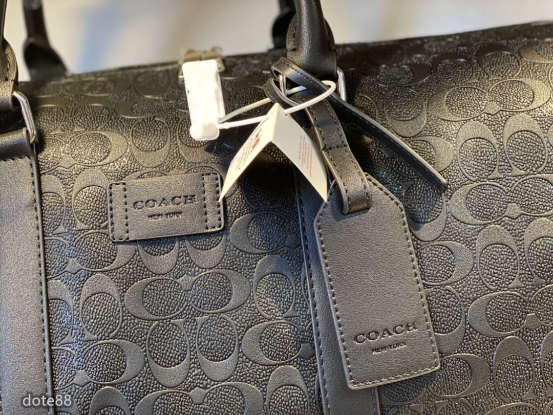 New Coach Original Classic Embossed Black Signature Collection Venturer ...