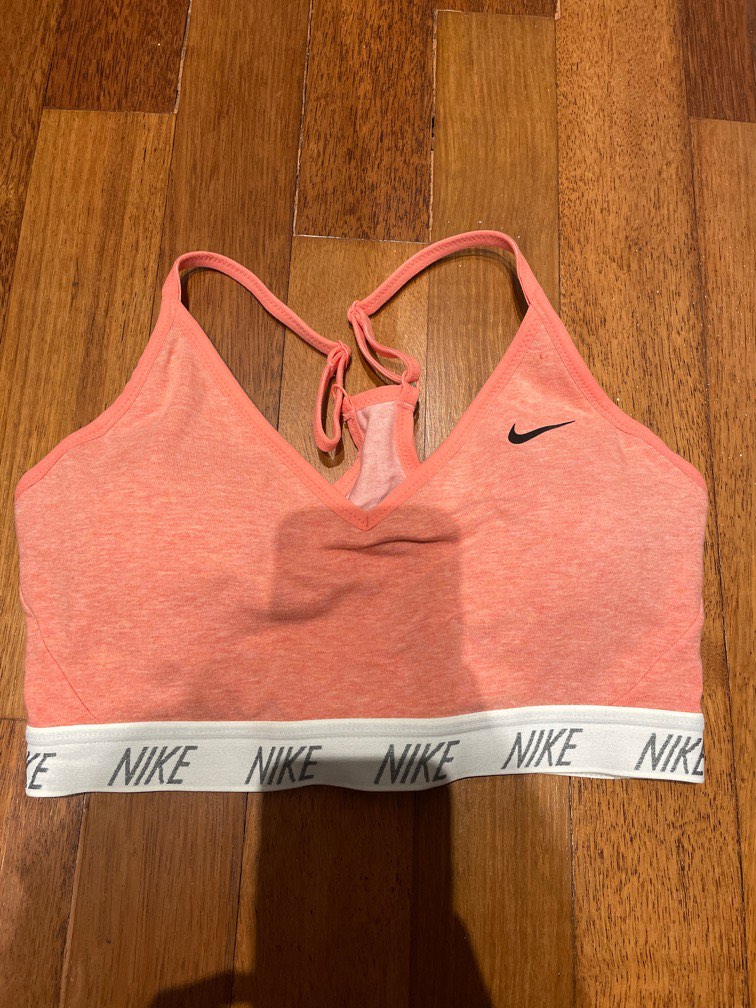 Nike Pink Sports Bra Womens Fashion Activewear On Carousell
