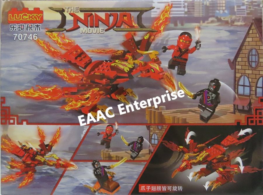 Ninja Red Dragon Bricks Building Blocks 195+pcs, Hobbies & Toys, Toys ...