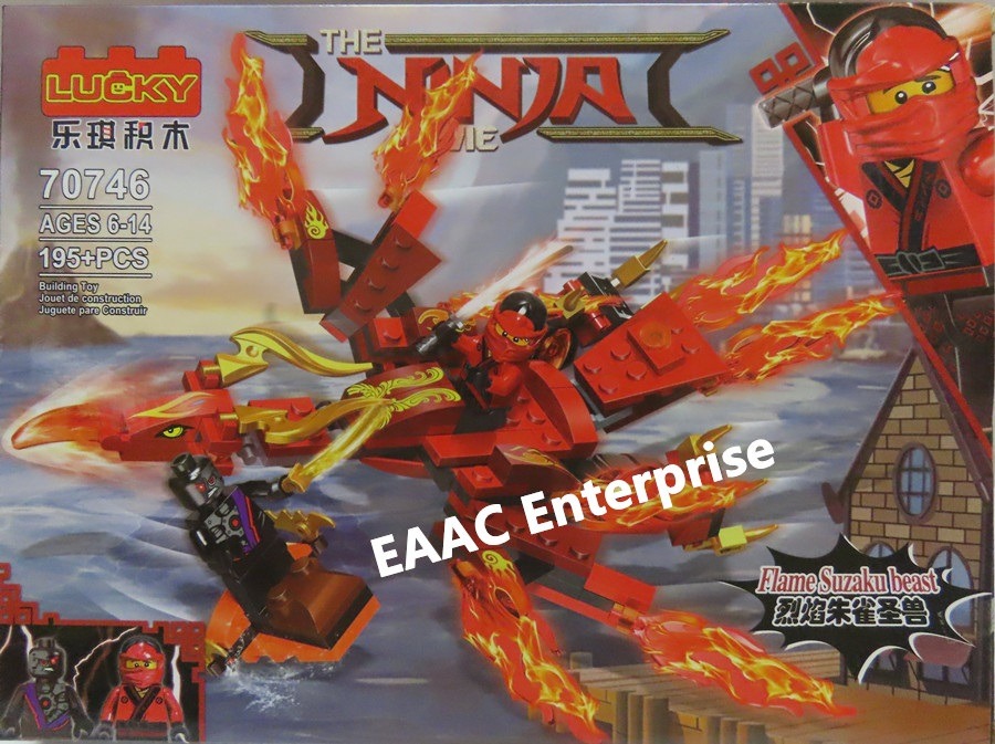 Ninja Red Dragon Bricks Building Blocks 195+pcs, Hobbies & Toys, Toys ...