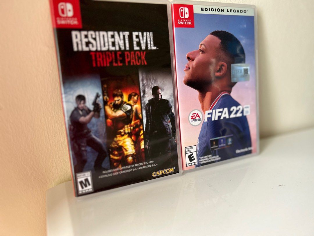 Nintendo Game cards - FIFA 2022 & Resident Evil Triple pack, Video ...