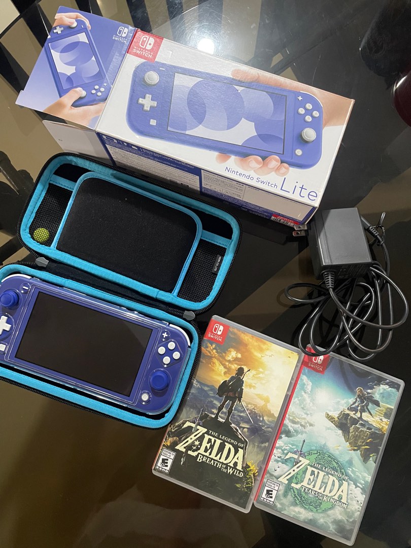 Nintendo Switch Lite with Zelda games, Video Gaming, Video Game ...